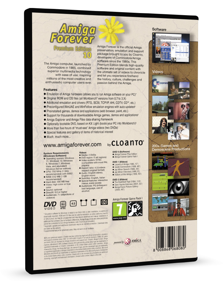 Cloanto veröffentlicht Amiga Forever und C64 Forever 10 – Amigaland